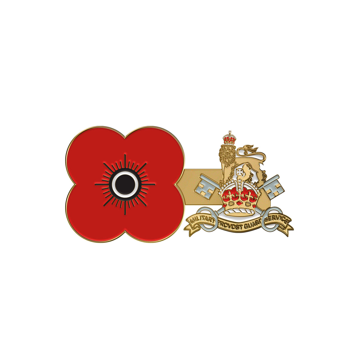 Military Provost Guard Service Pin Badge R23N – Poppyscotland