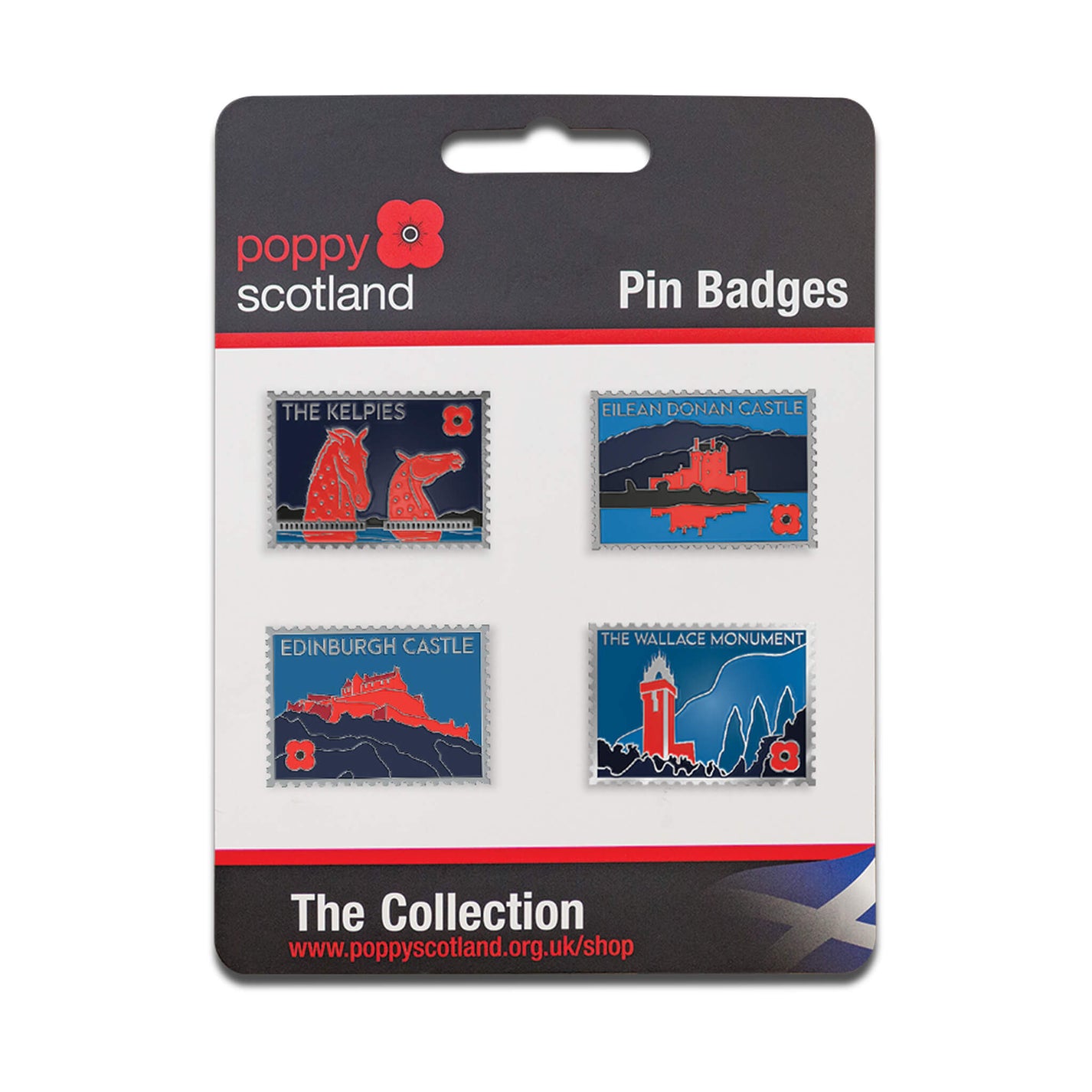 Stamps Pin Badge Collection 25Q – Poppyscotland