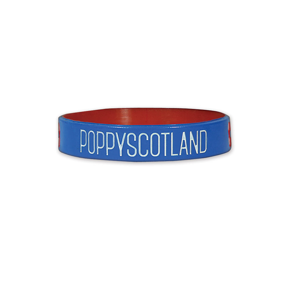Saltire Blue Wristband | Poppyscotland
